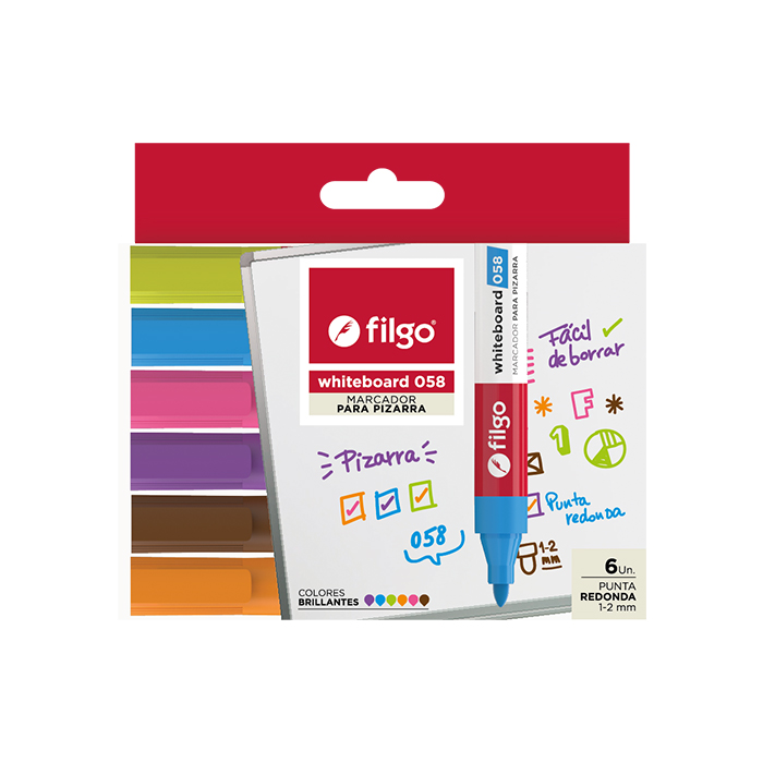 MARCADOR FILGO 058 SET X6 COLORES - Lapiz Store